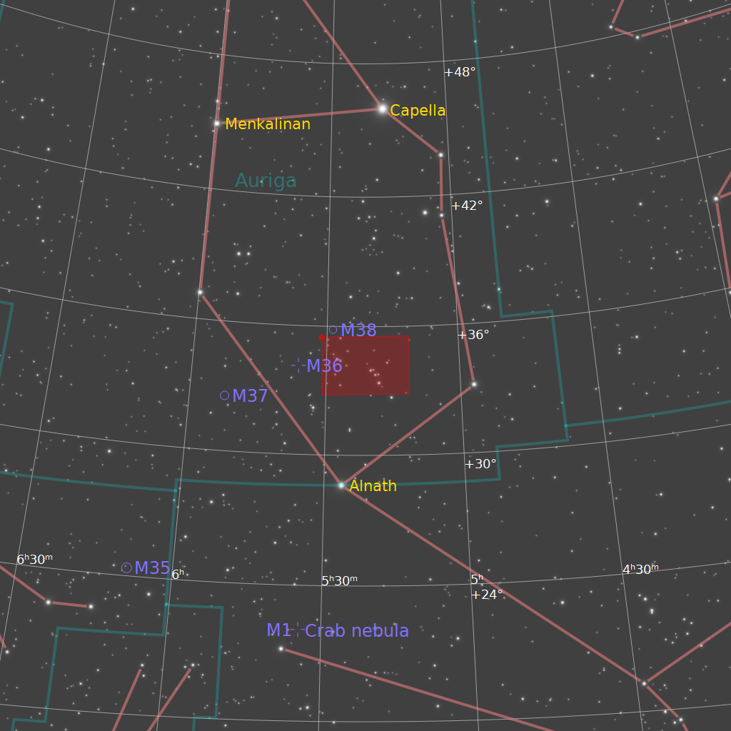 Nébuleuse de l’Etoile Flamboyante (IC405) et ses voisines | Club d'Astronomie de Breuillet